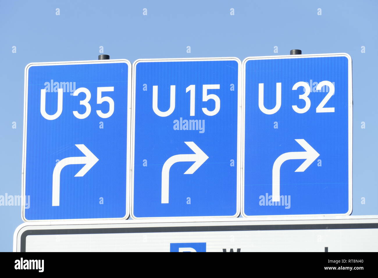 Traffic signs on the right Stock Photo - Alamy