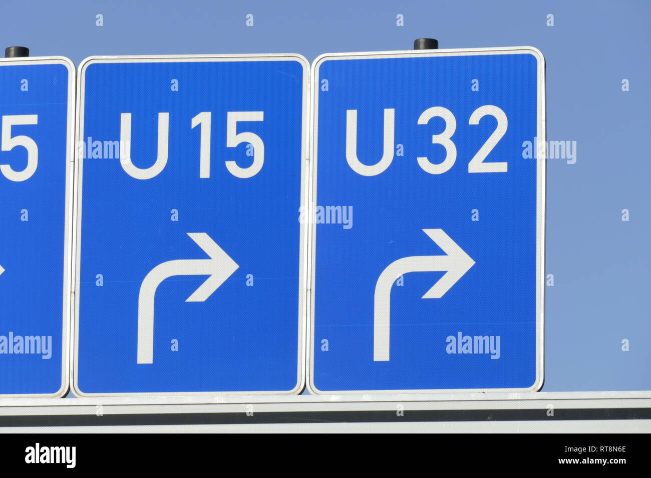 Traffic signs on the right Stock Photo - Alamy