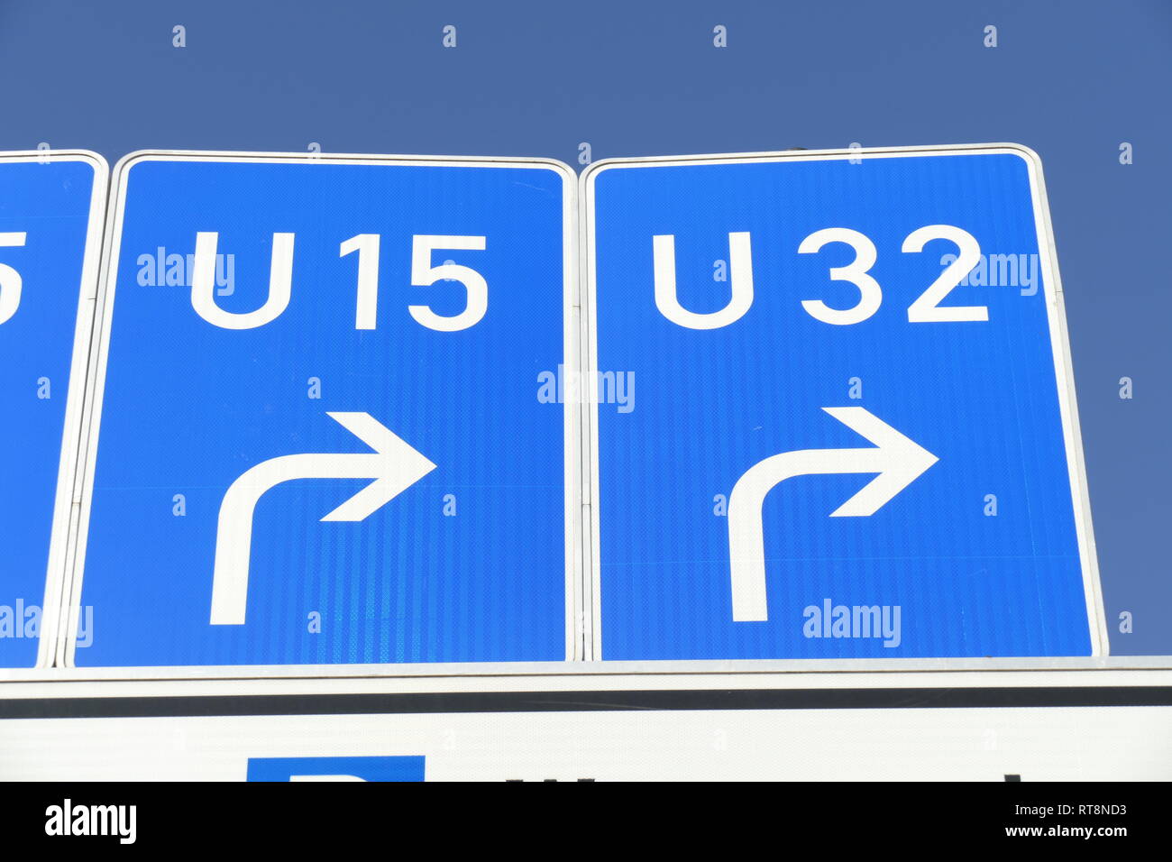 Traffic signs on the right Stock Photo - Alamy
