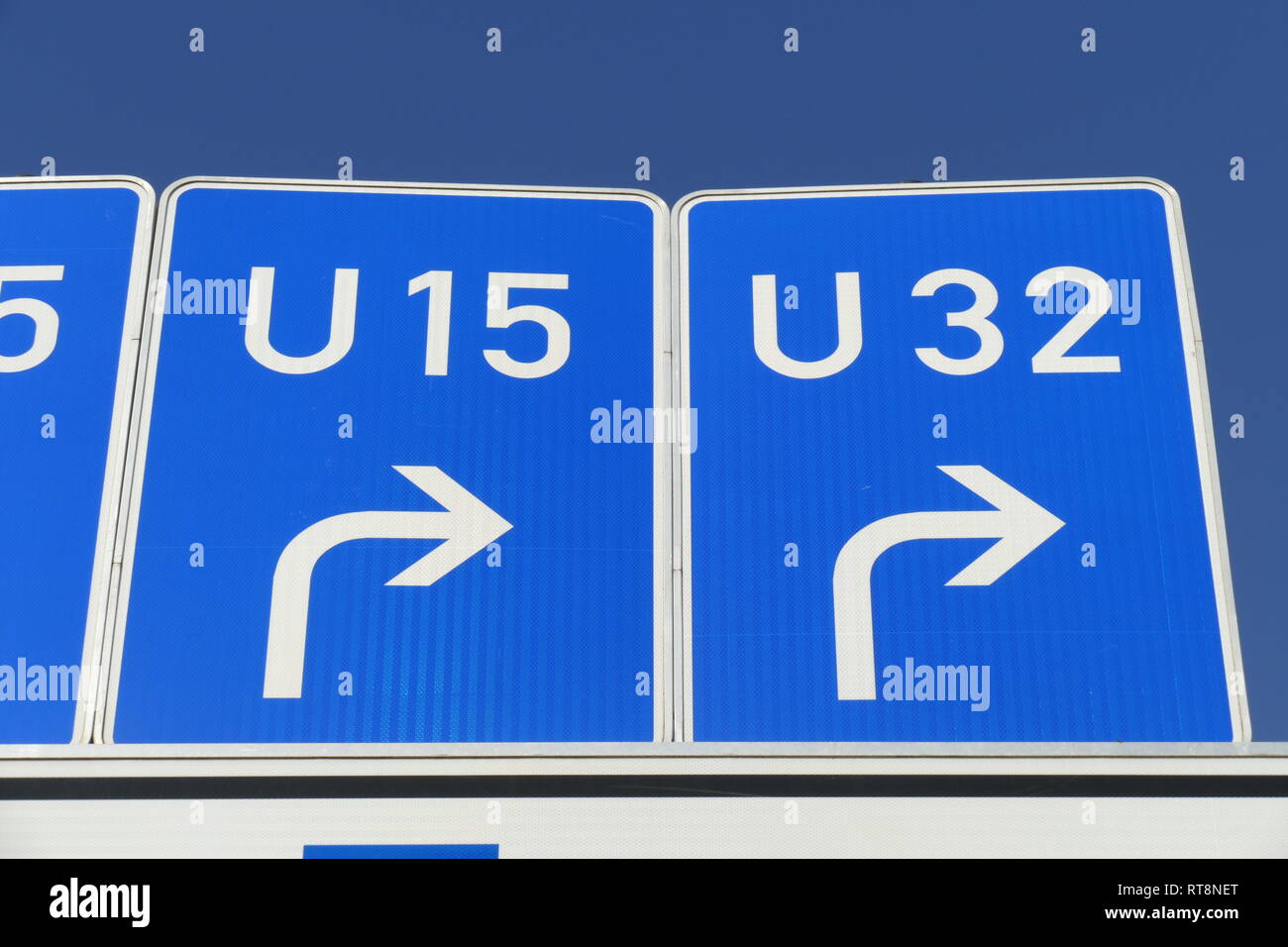 Traffic signs on the right Stock Photo - Alamy