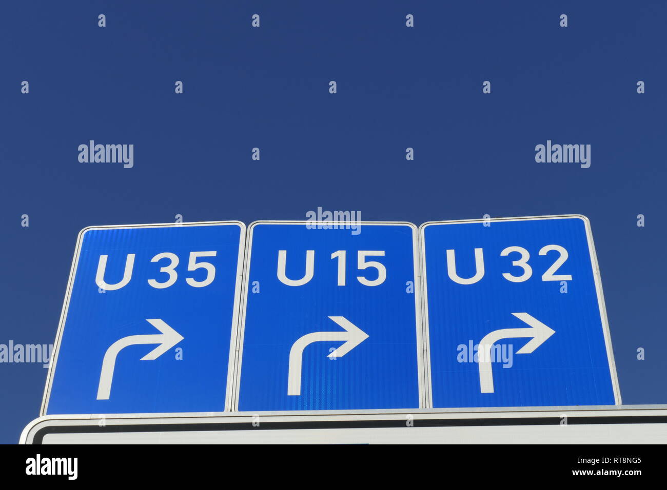 Traffic signs on the right Stock Photo - Alamy