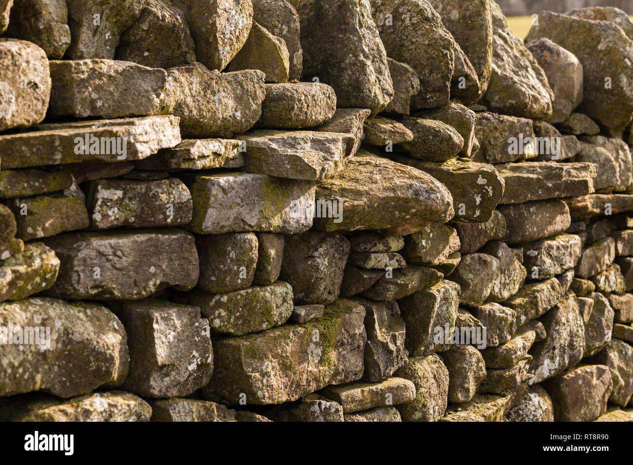 Stone walls on farmland in Teesdale,England,UK Stock Photo - Alamy