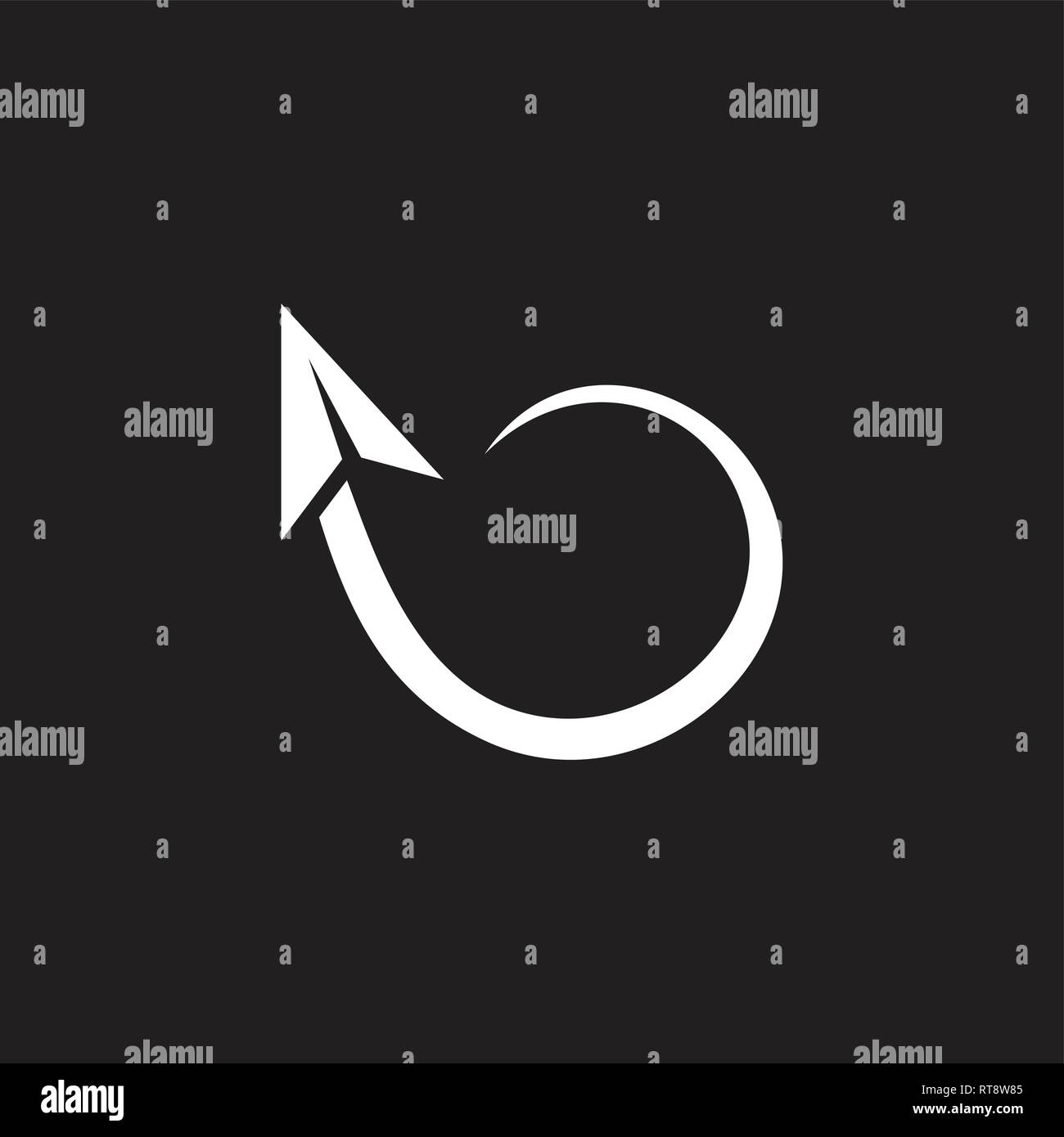 paper plane fly motion logo vector Stock Vector Image & Art - Alamy