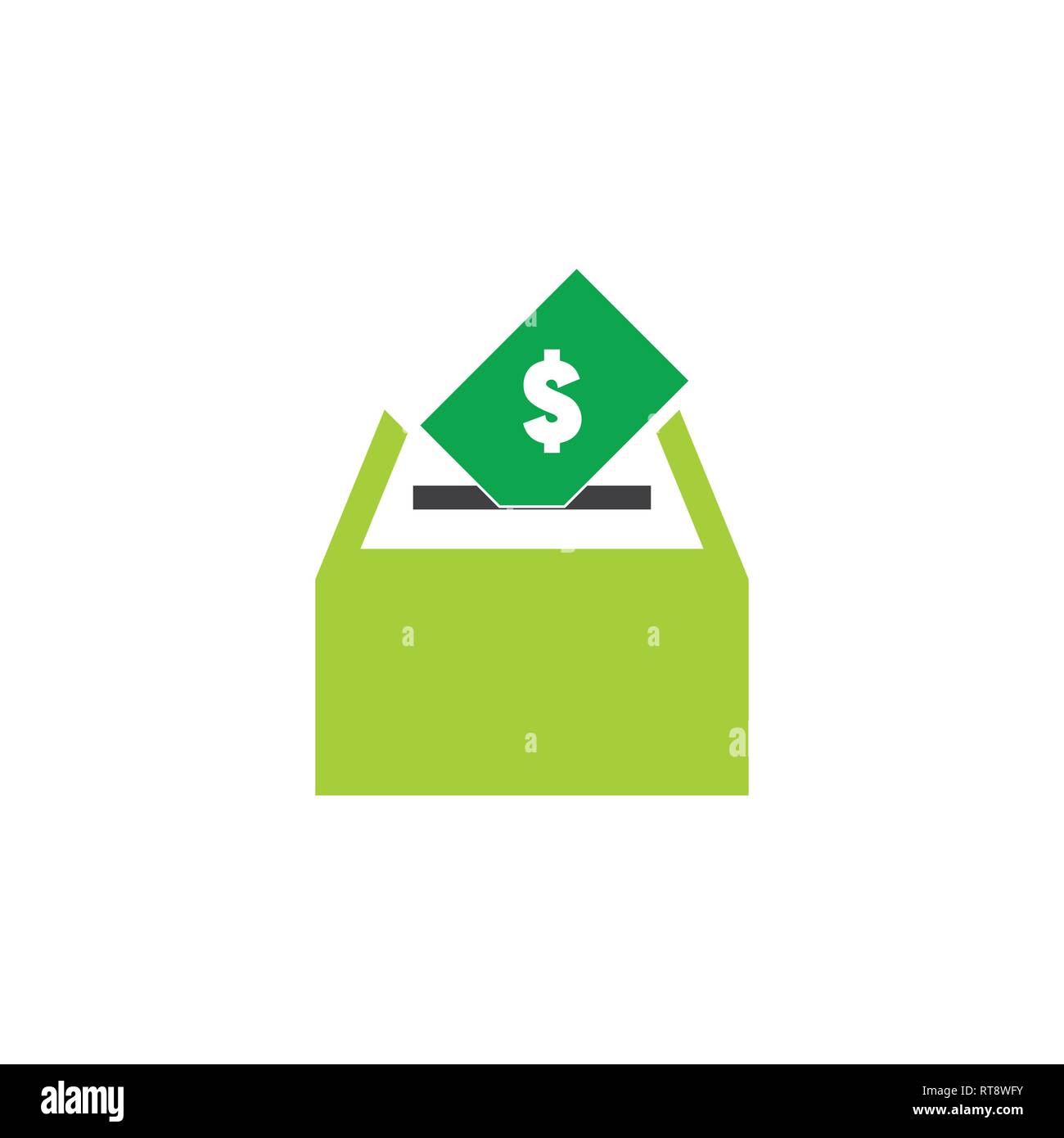 Donation cash box Stock Vector Images - Alamy