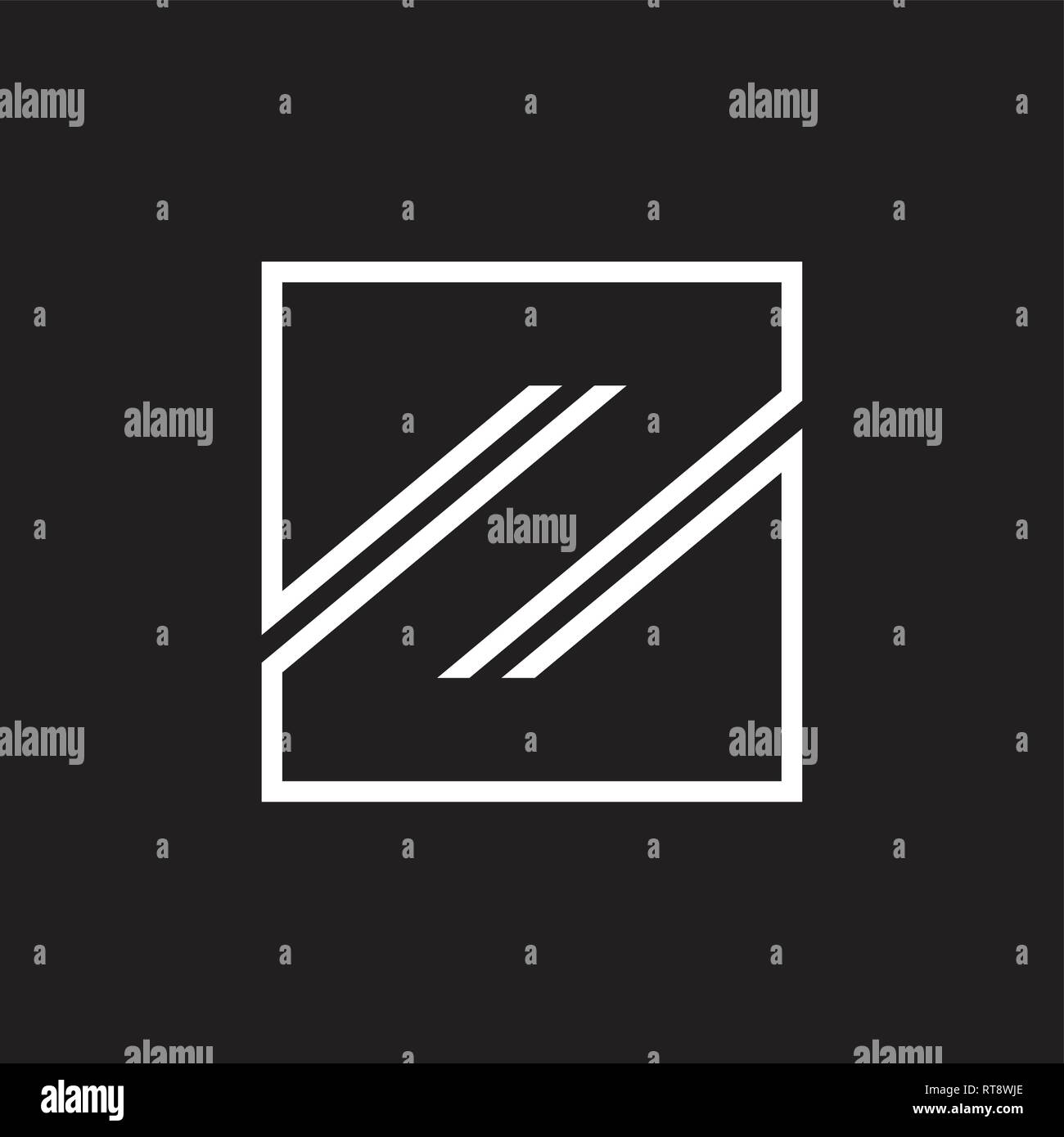 Square lines icon Stock Vector Images - Alamy