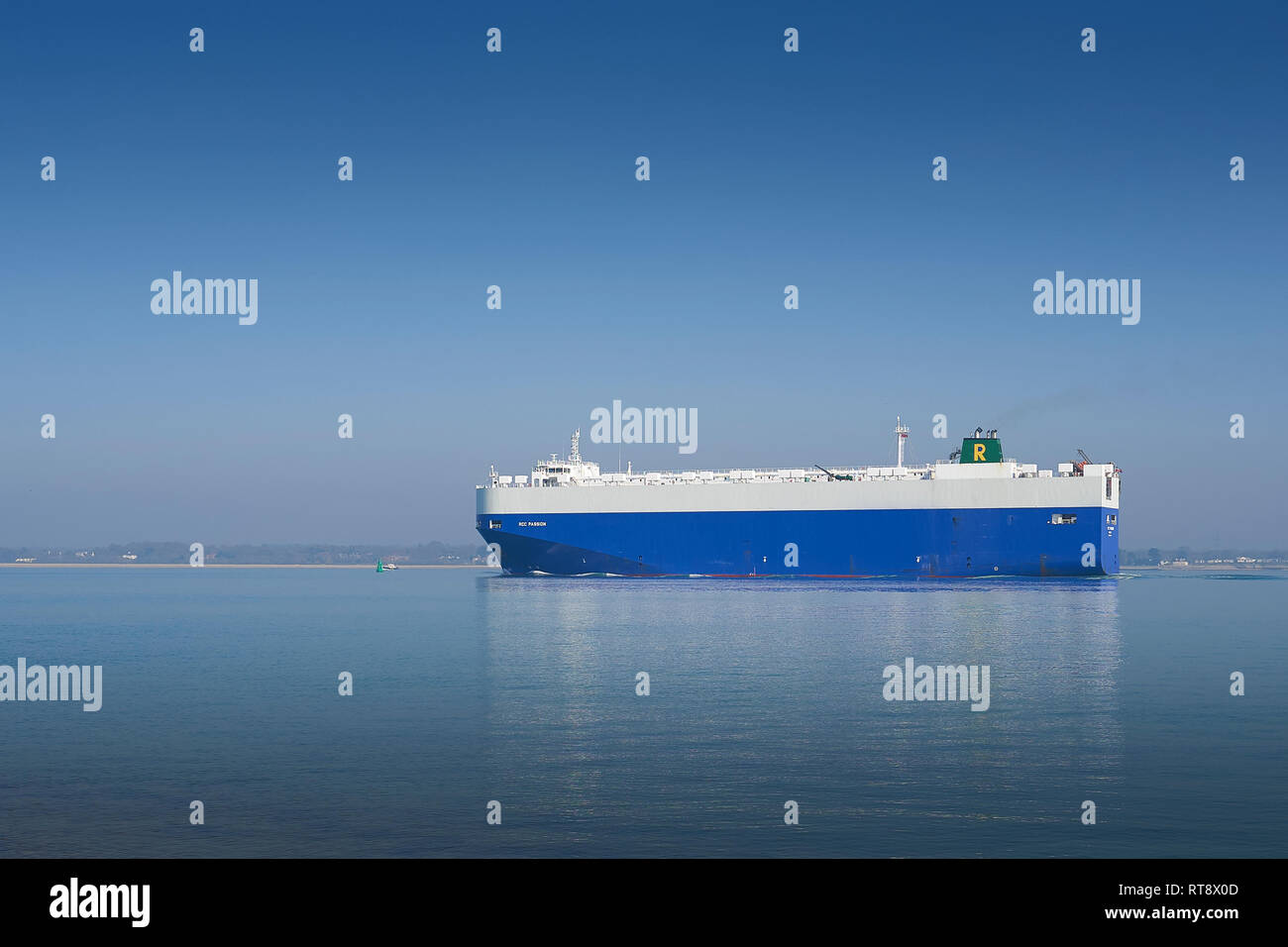 The Vehicles Carrier (Car Transporter Ship), RCC PASSION, Approaches ...