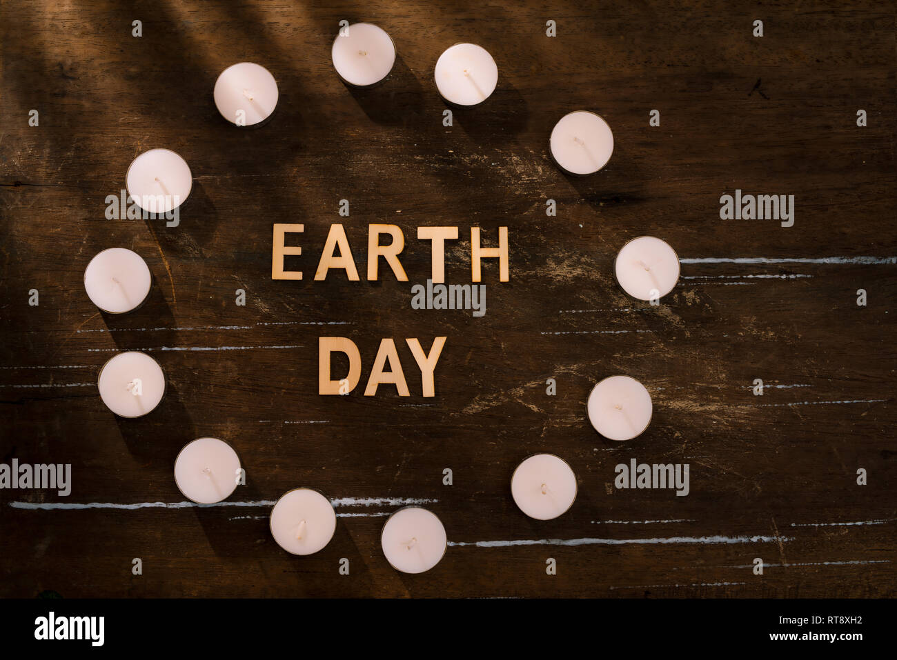 Energy saving. Concept by the hour of the earth, an hour without light ...