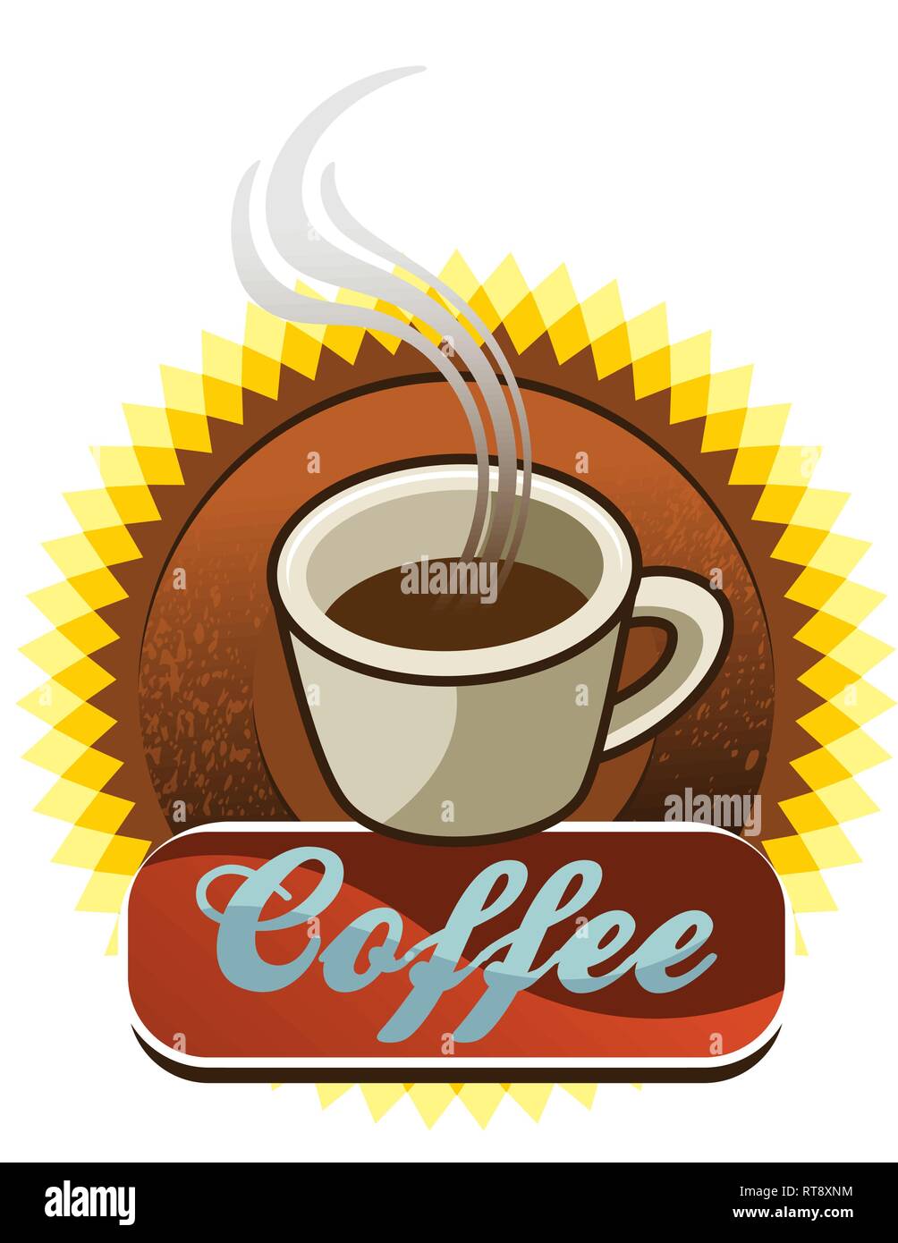 Cozy morning breakfast coffee Stock Vector Images - Alamy
