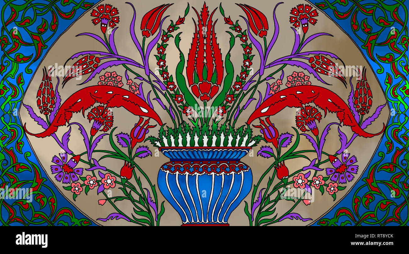 Turkish traditional miniature art Stock Photo - Alamy