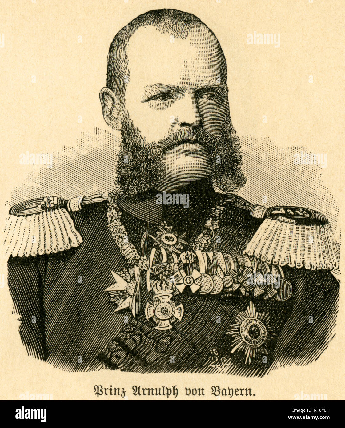 Prince Arnulf of Bavaria, portrait from: "Deutschlands Heerführer ...