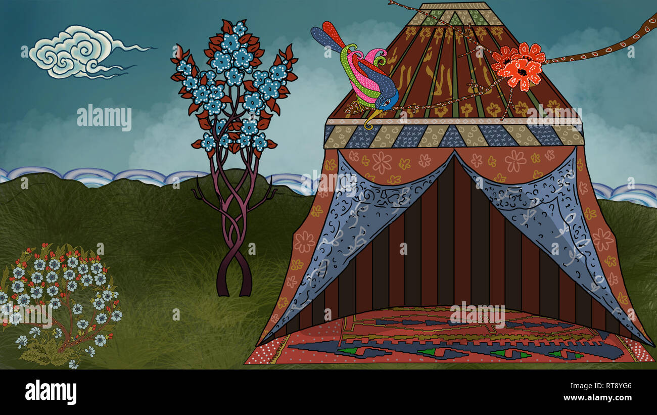 Turkish traditional miniature art Stock Photo - Alamy