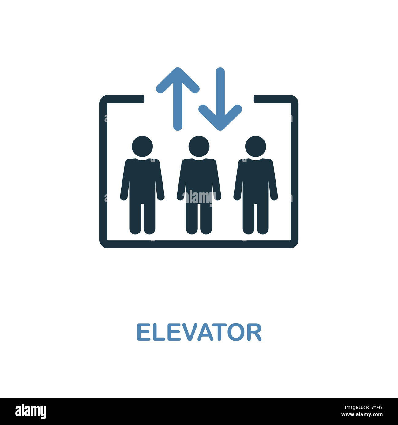 Elevator pictogram hi-res stock photography and images - Alamy