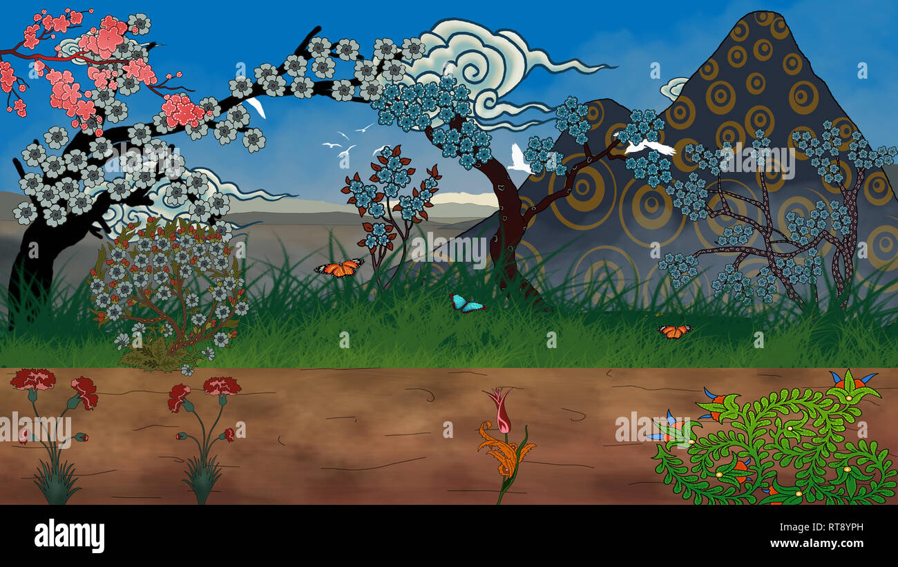 Turkish traditional miniature art Stock Photo - Alamy