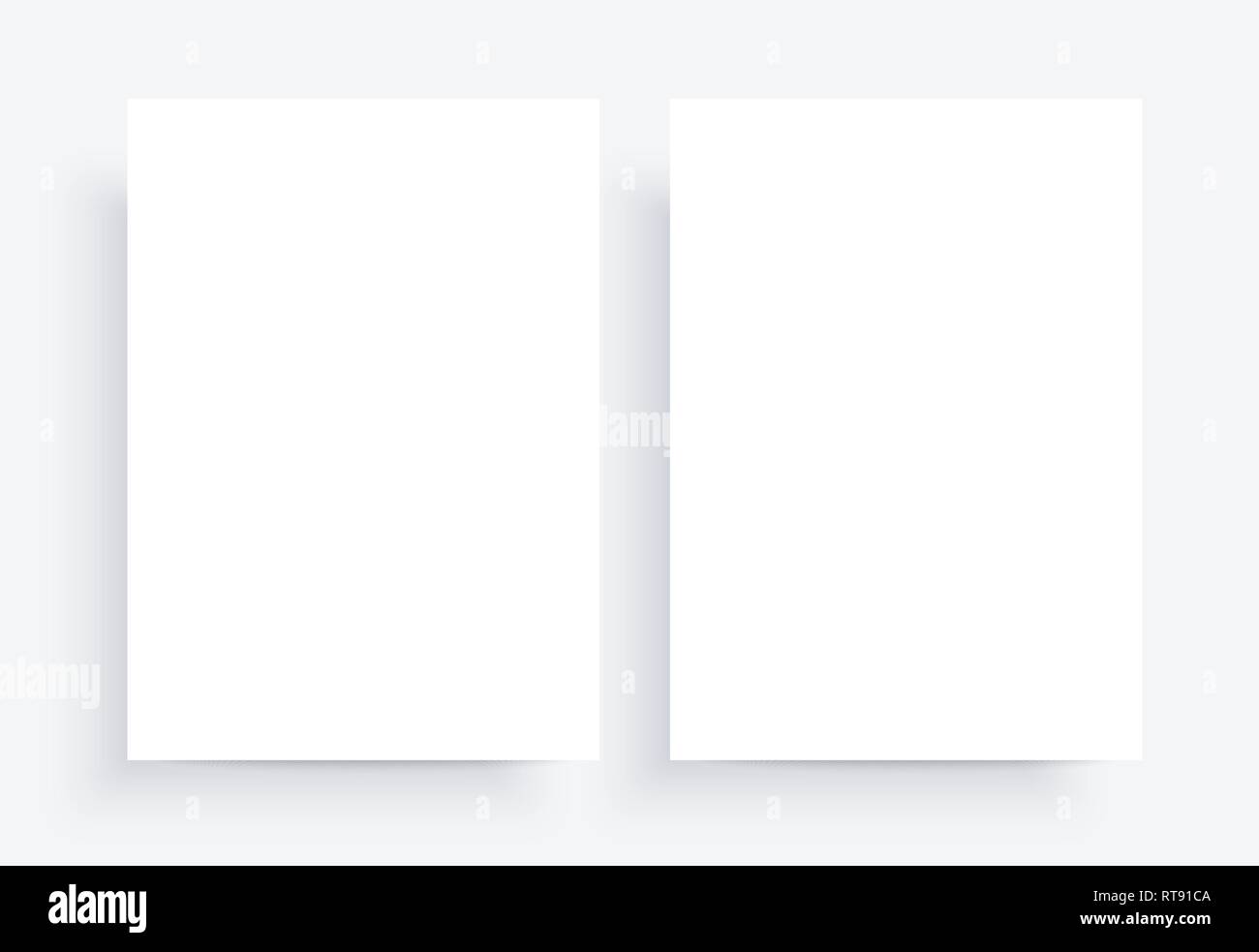 Sheet paper mock up Stock Vector Images - Alamy