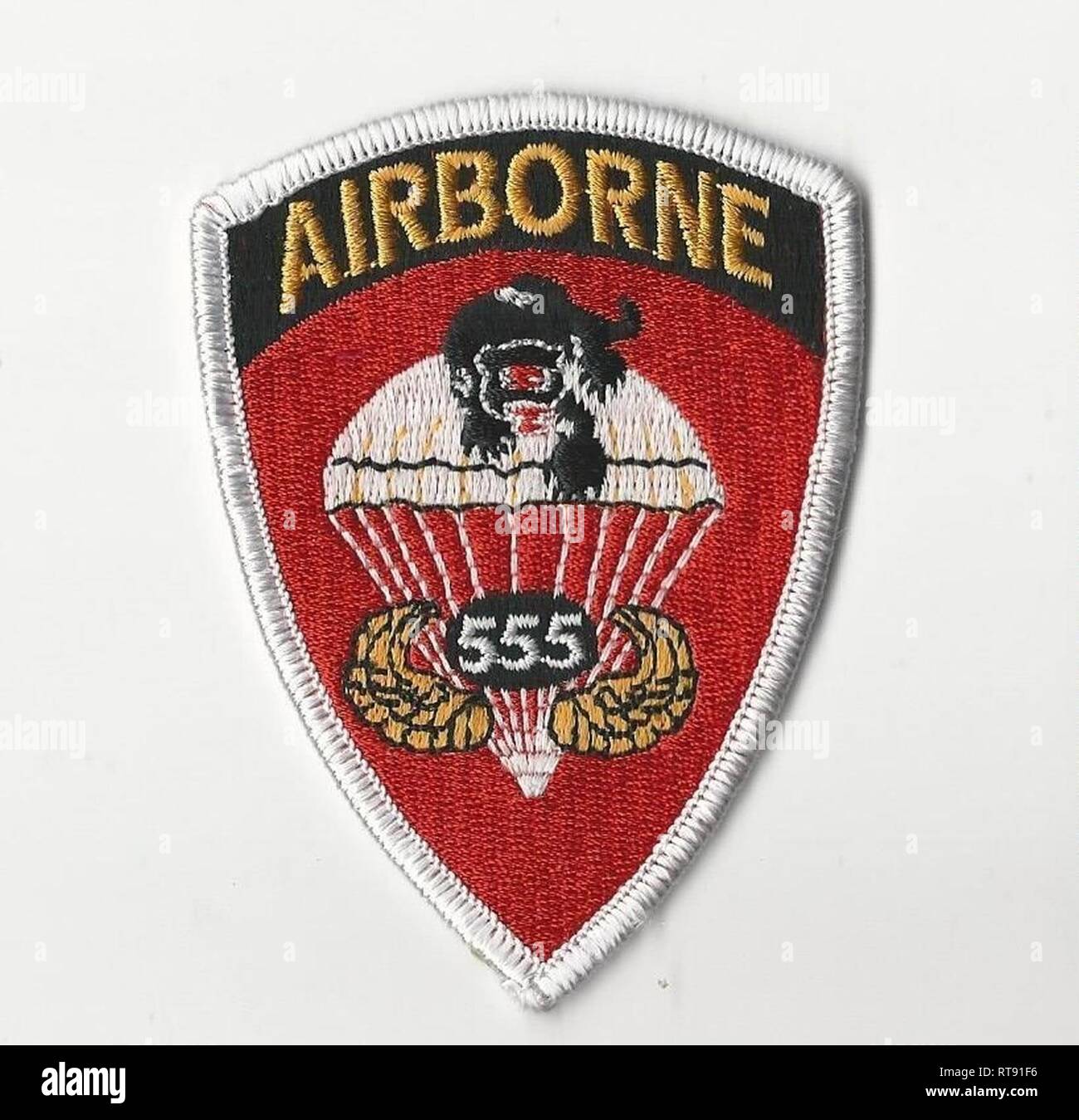 The shoulder insignia of the 555th Parachute Infantry Regiment, known ...