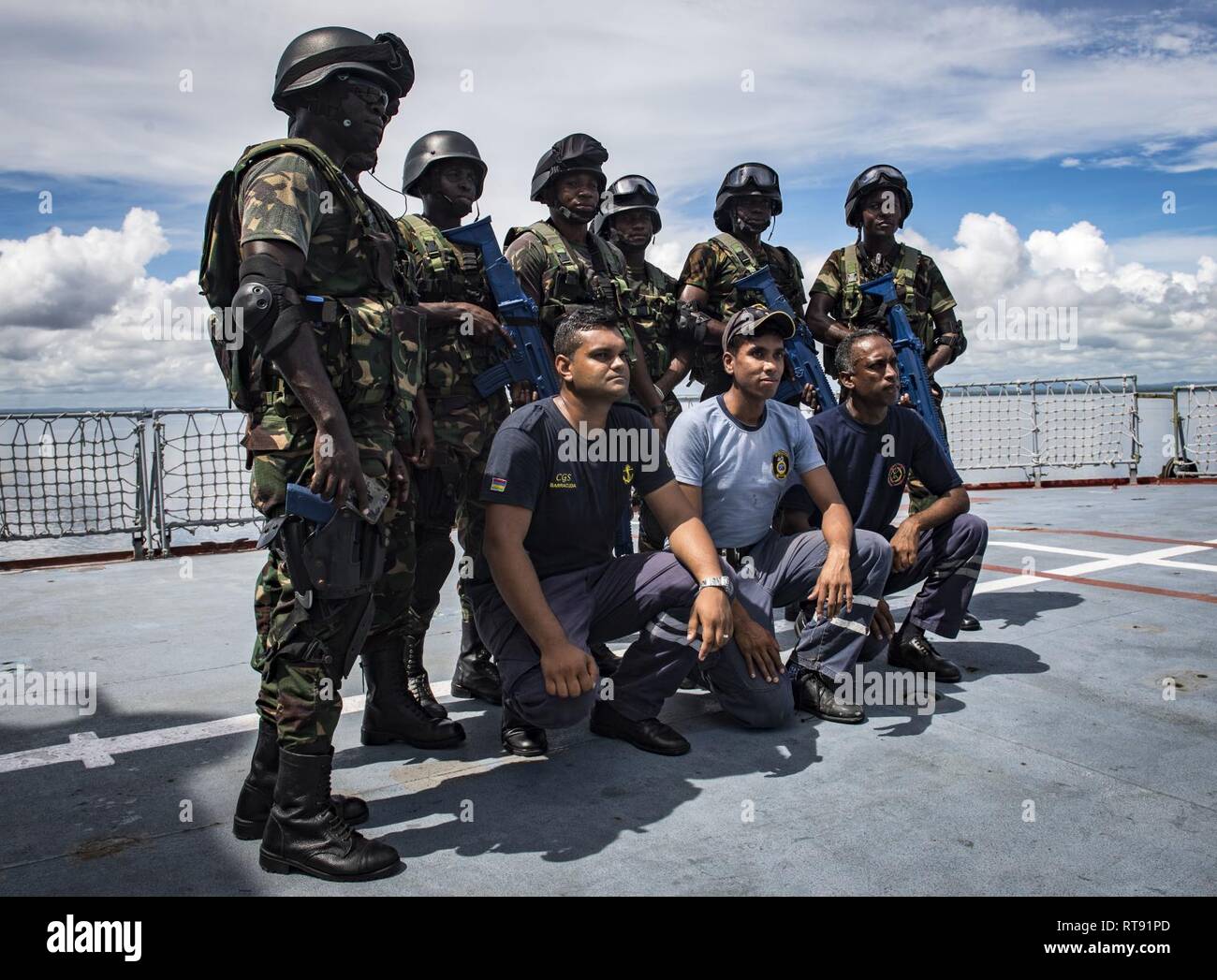 PEMBA, Mozambique (Feb. 4, 2019) Members of the Tanzania People's ...