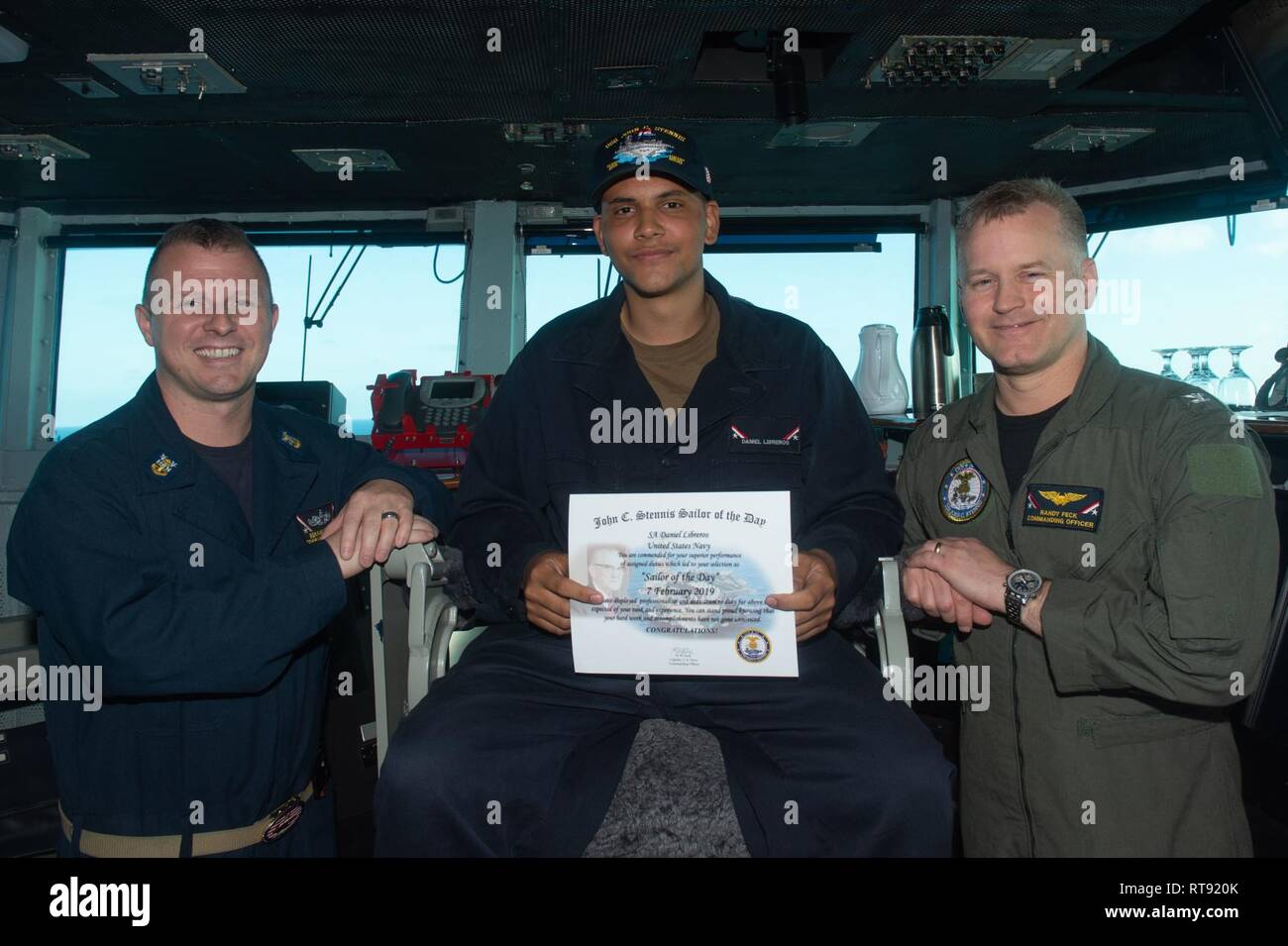 U.S. Navy Seaman Apprentice Daniel Libreros, from Kissimmee, Florida ...
