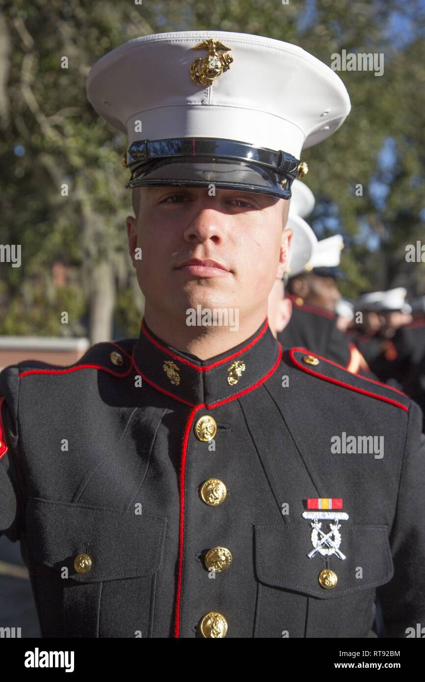 Pfc. Ryan K. Brousseau, honor graduate for Platoon 3006, Lima Company ...