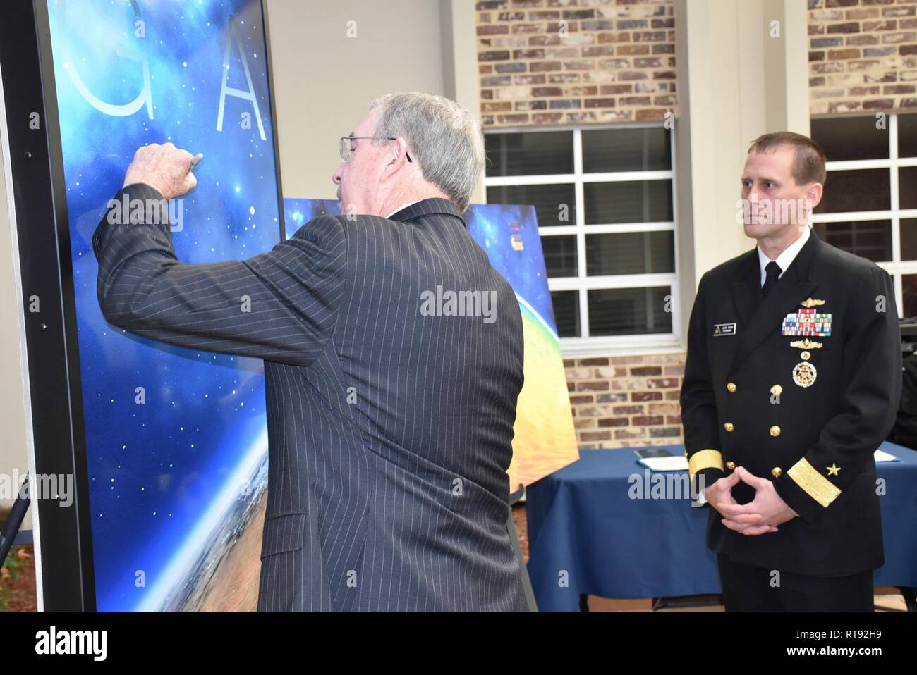 During a Naval Oceanography ceremony held on Jan. 25, 2019, Vice Adm ...