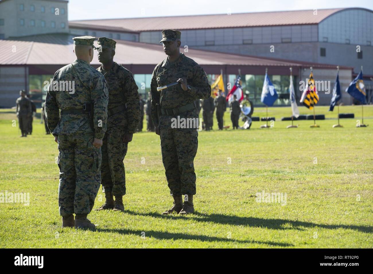 U.S. Marines with 1st Law Enforcement Battalion, I Marine Expeditionary ...