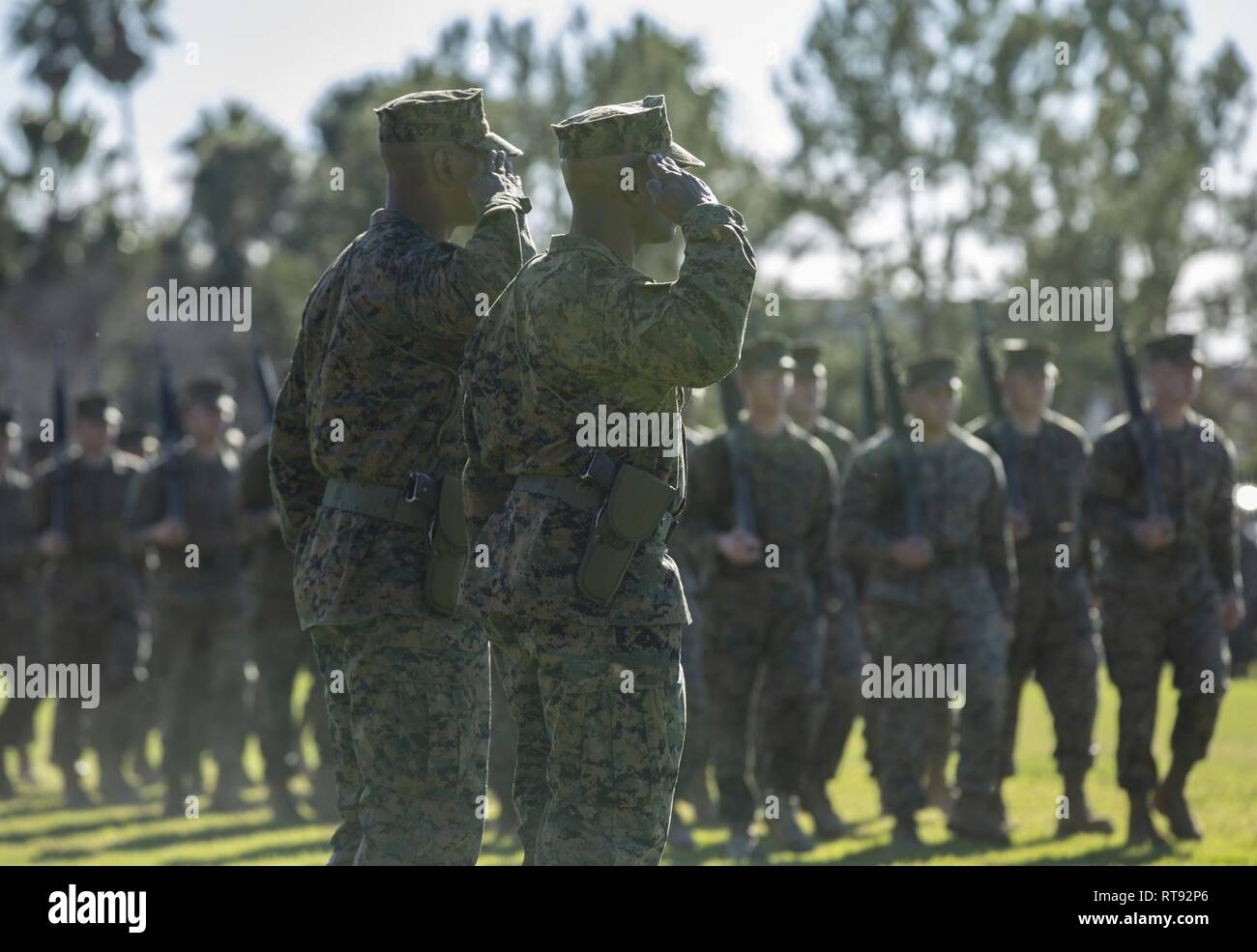 U.S. Marines with 1st Law Enforcement Battalion, I Marine Expeditionary ...