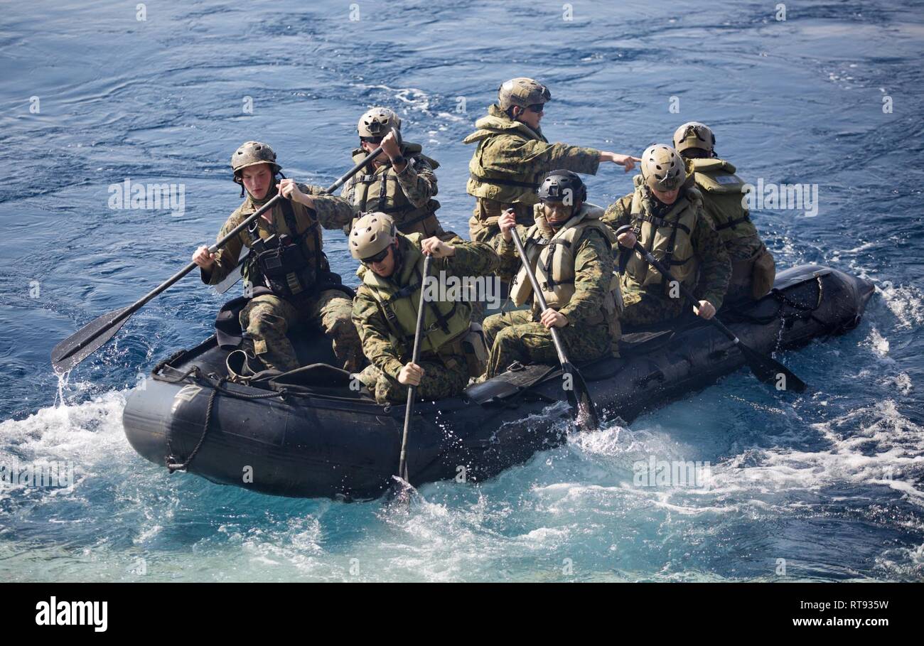 Marines with Alpha Company, Battalion Landing Team, 1st Battalion, 4th ...