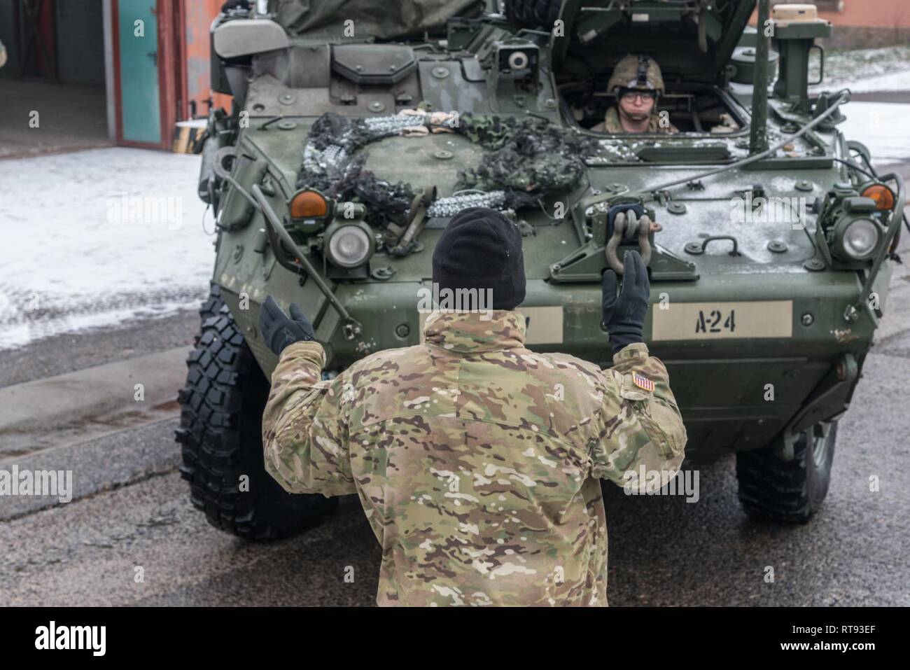 Soldiers assigned to First Squadron, Second Cavalry Regiment from ...