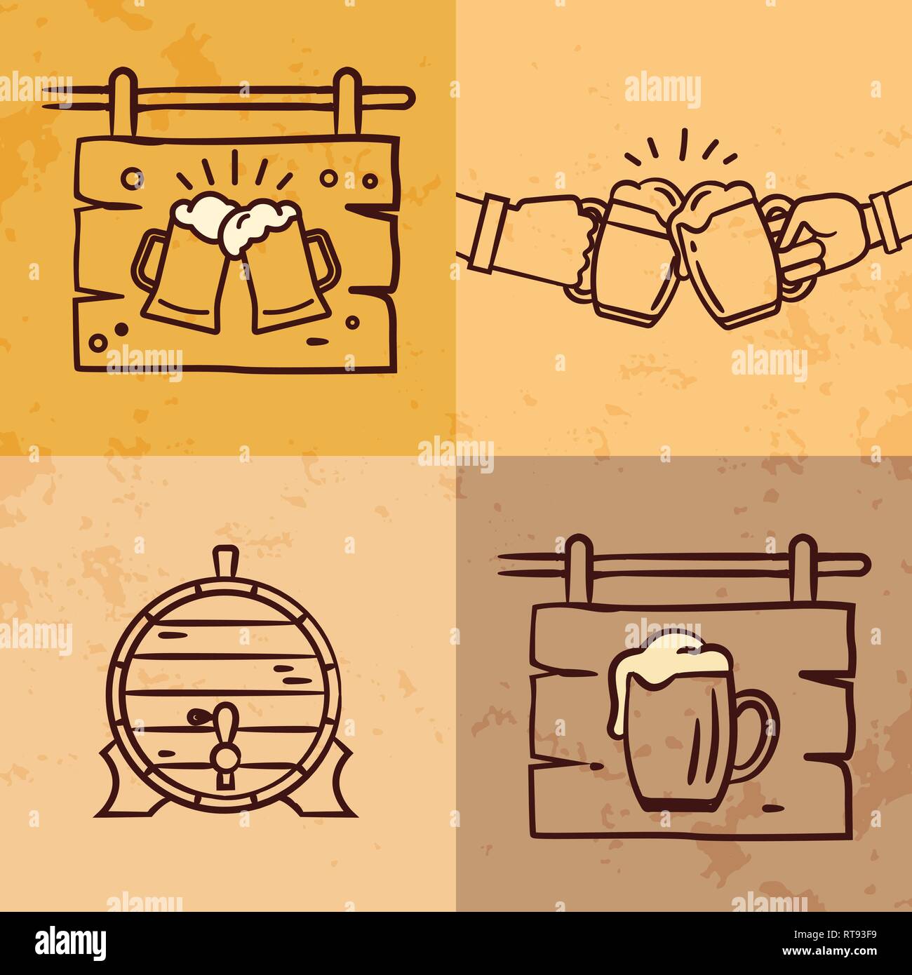 Craft beer logo collection, lettering vector illustration emblem design ...