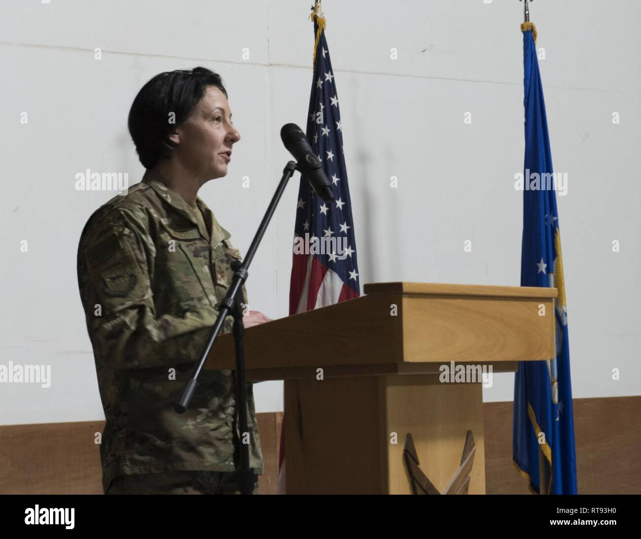 Maj. Mathea Meurer, incoming 407th Expeditionary Civil Engineer ...