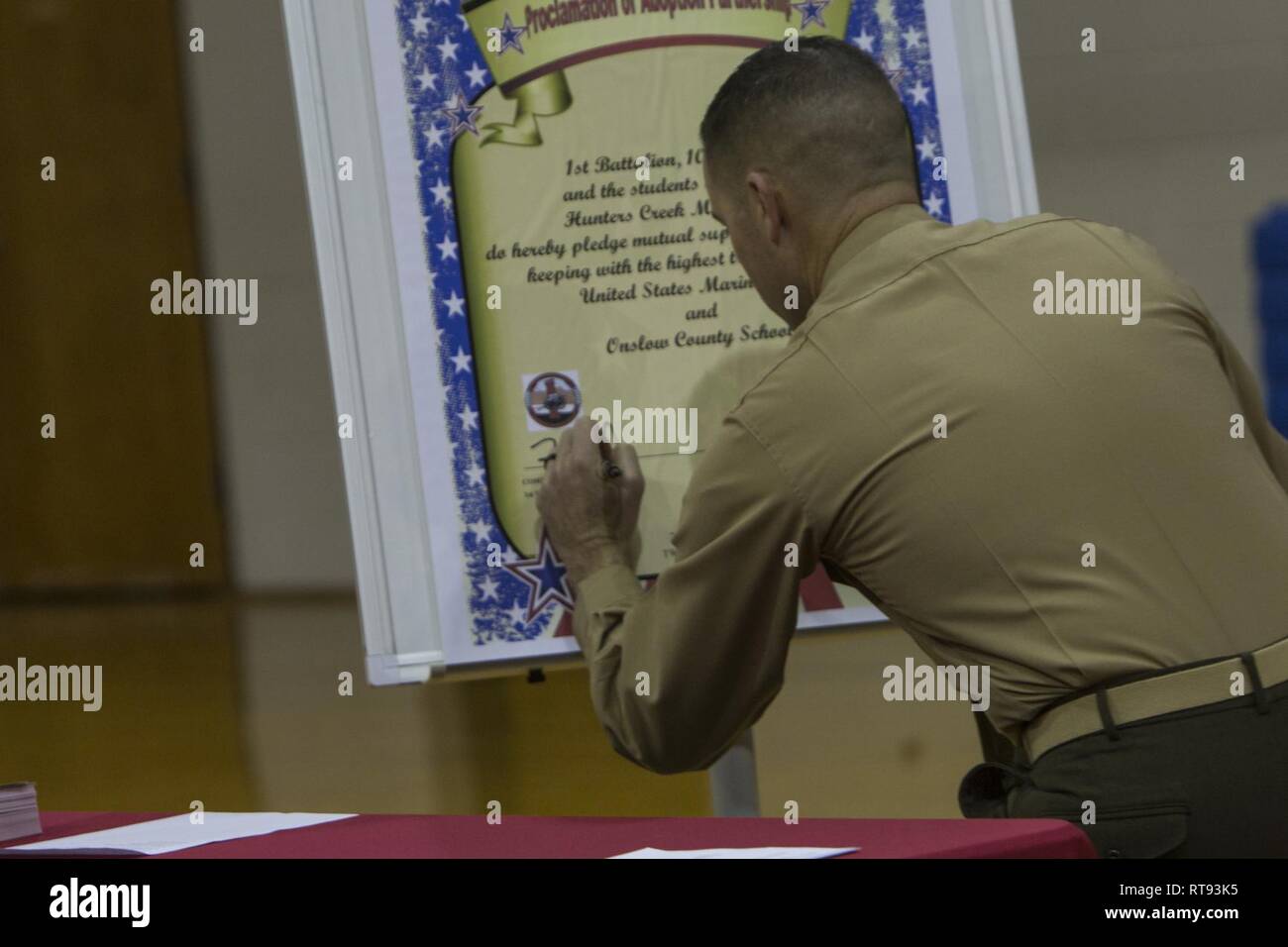 U.S. Marine Lt.Col. Kenny Jones, commanding officer of 1st Battalion ...