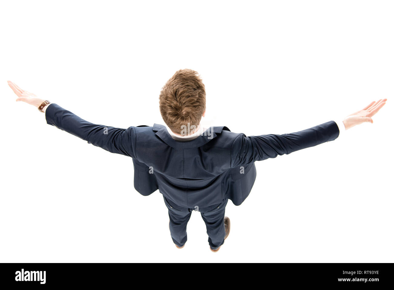 Overhead view man drinking hi-res stock photography and images - Alamy