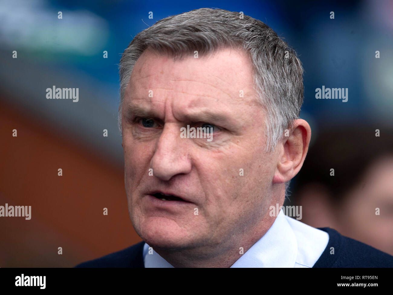 Blackburn Rovers manager Tony Mowbray Stock Photo - Alamy