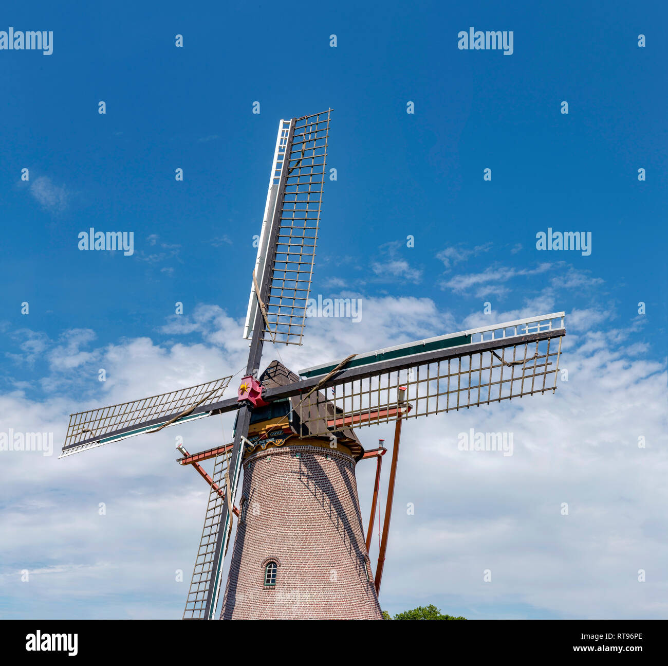 Flowermill called De Rozeboom Stock Photo - Alamy