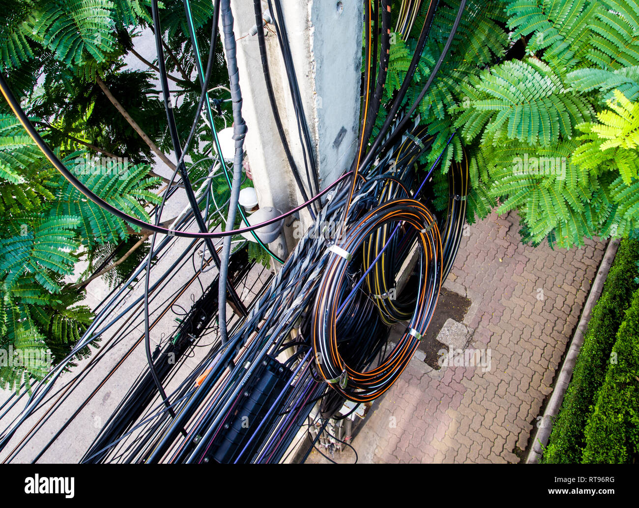 Electrical power cable line and communication cable line lay and roll ...