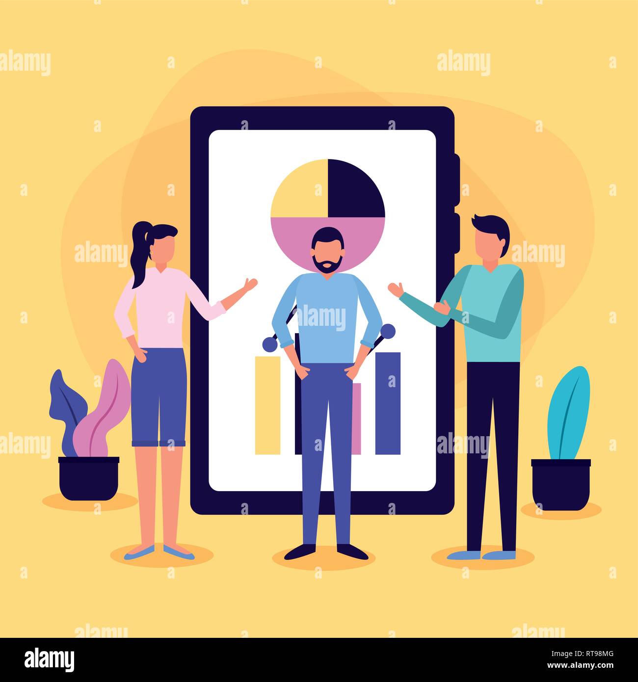Financial people hand using Stock Vector Images - Alamy