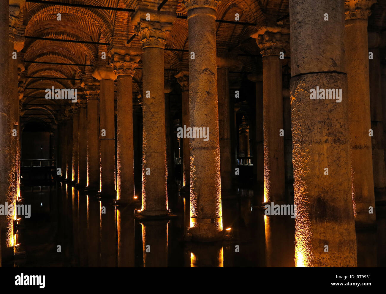 The Basilica Cistern - underground water reservoir build by Emperor ...
