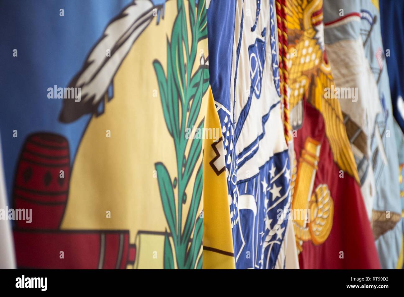 Flags at the Oklahoma City, Oklahoma MEPS Stock Photo - Alamy
