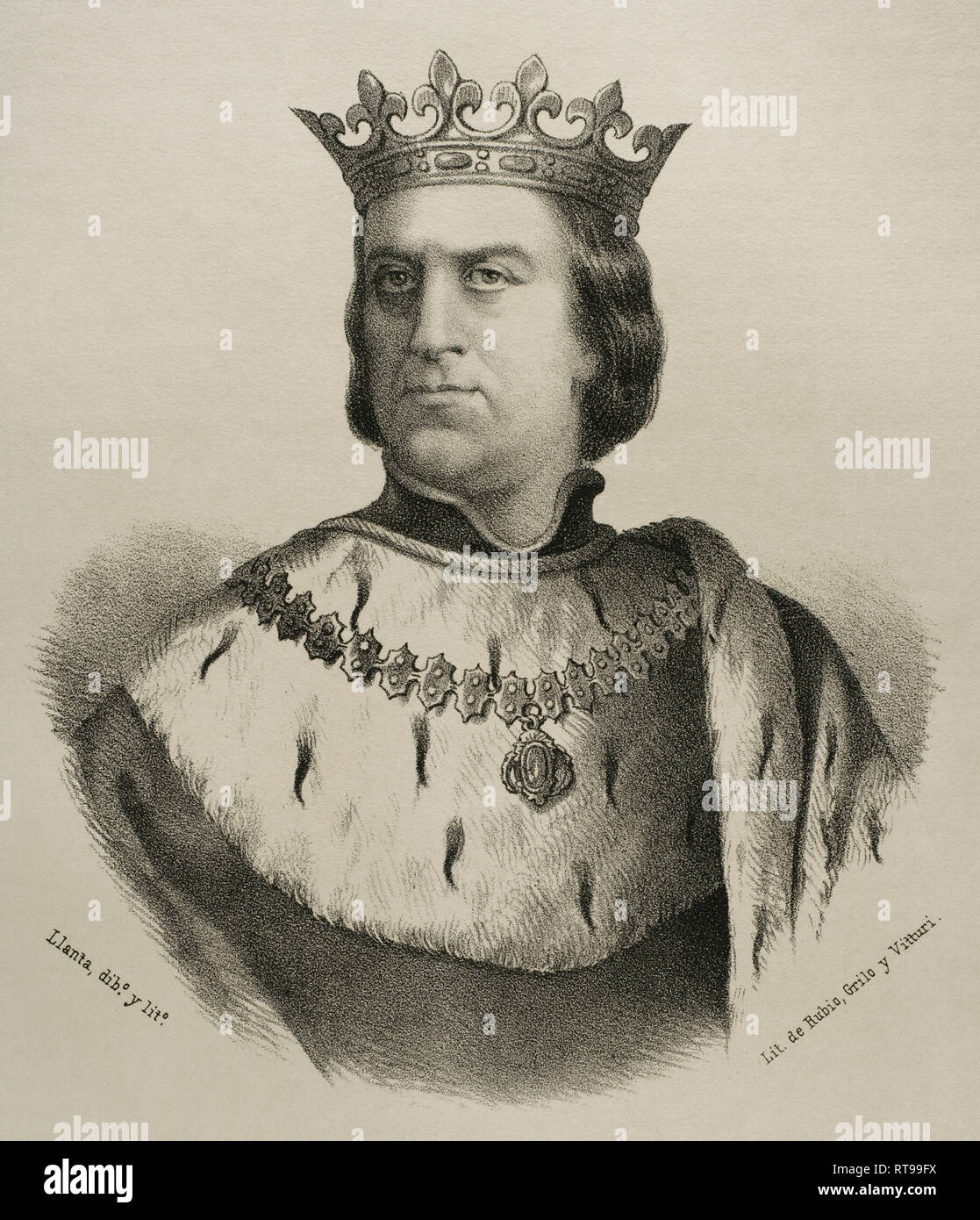 Martin of Aragon the Humane (1356-1410). King of Aragon, Valencia ...