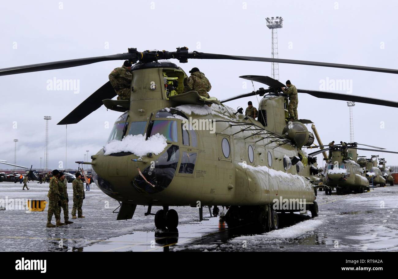 Soldiers with 601st Aviation Support Battalion, 1st Combat Aviation ...