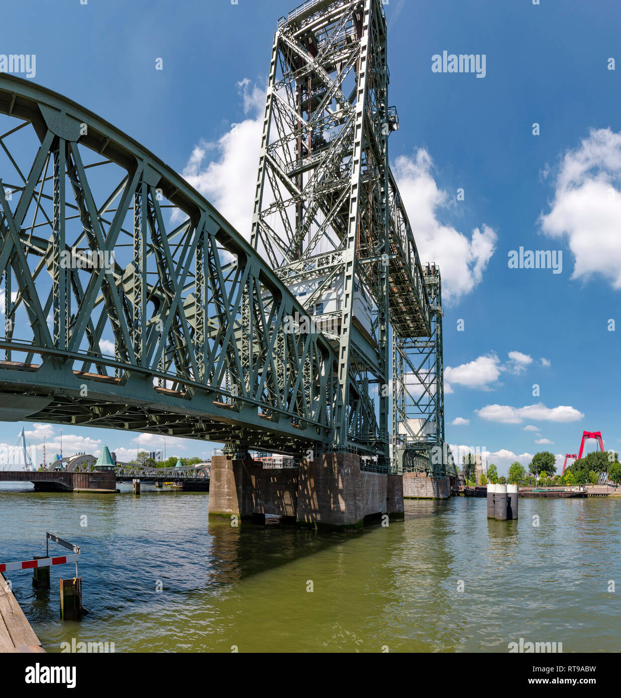 The ancient railway bridge De Hef Stock Photo - Alamy