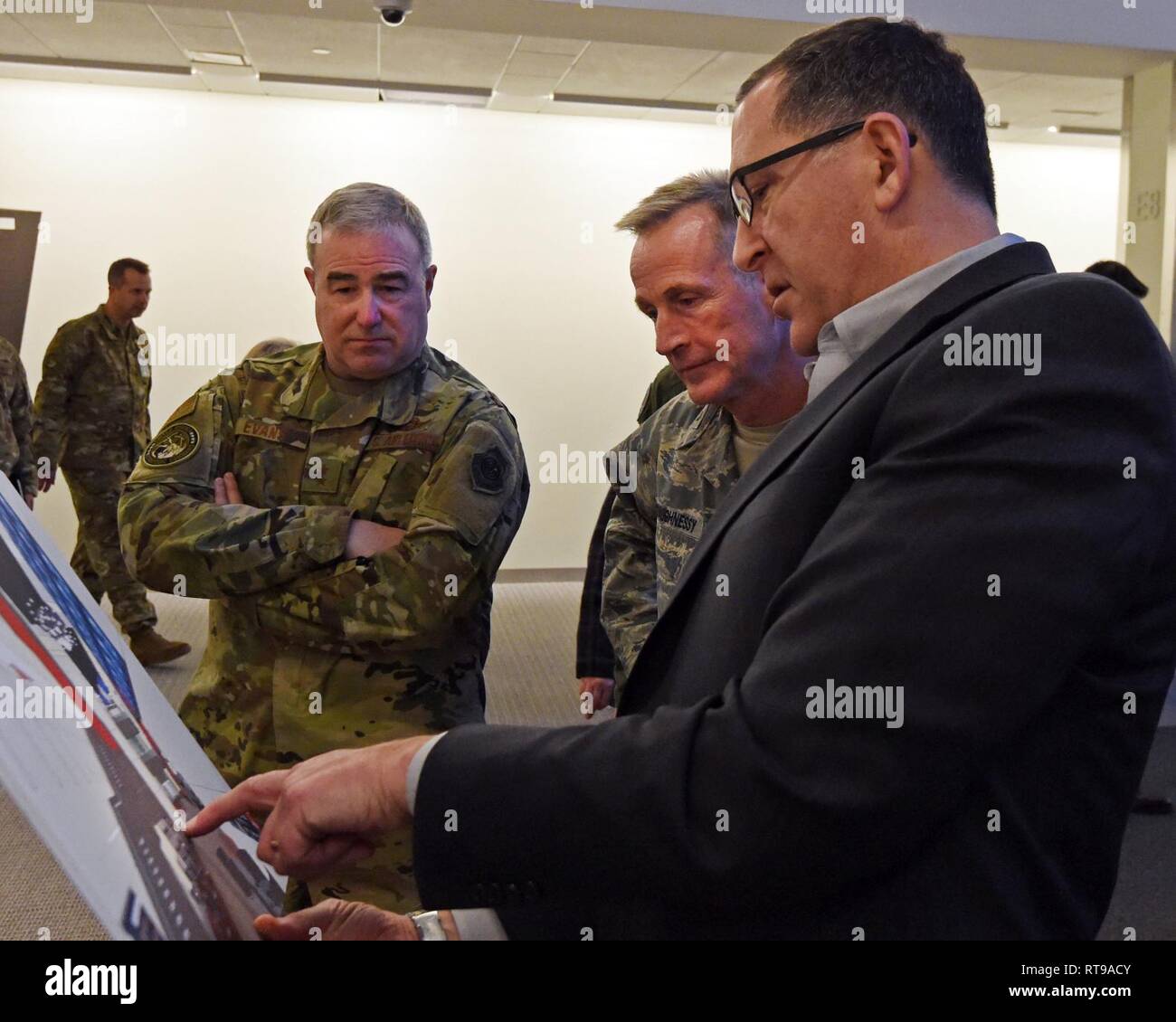 U.S. Air Force Gen. Terrence O’Shaughnessy (center), commander of North ...
