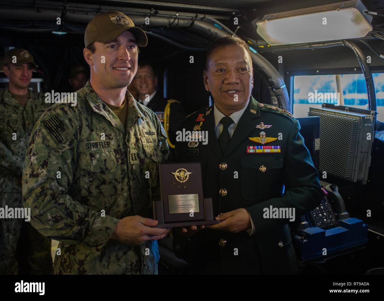 VIRGINIA BEACH, Virginia (Jan. 30, 2019) Lt. Brian Striffler, left ...