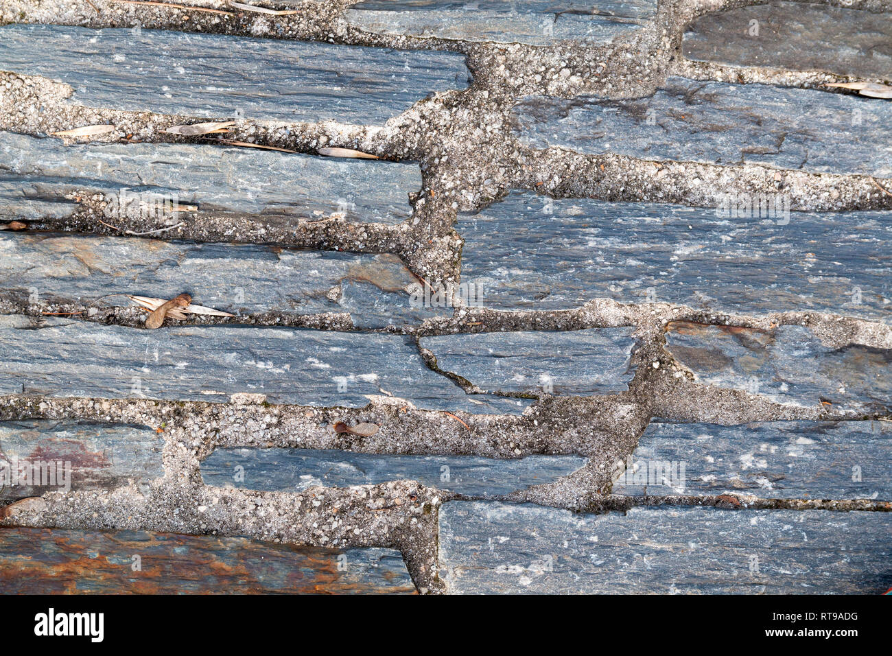Pattern of a granite stone wall Stock Photo - Alamy
