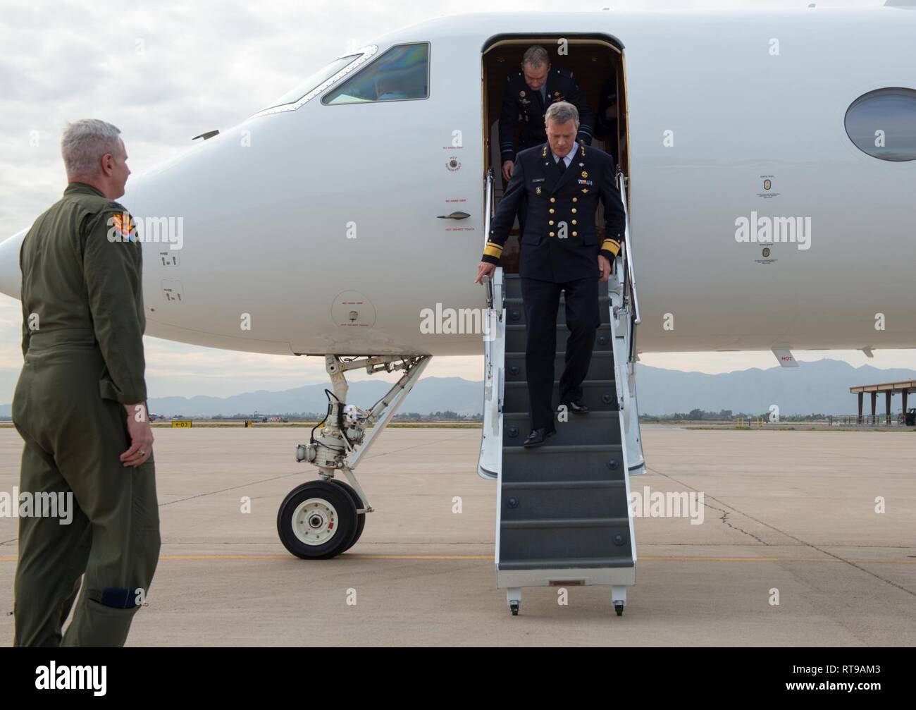 Netherlands Chief of Defense, Lieutenant Admiral Rob Bauer, arrives at ...