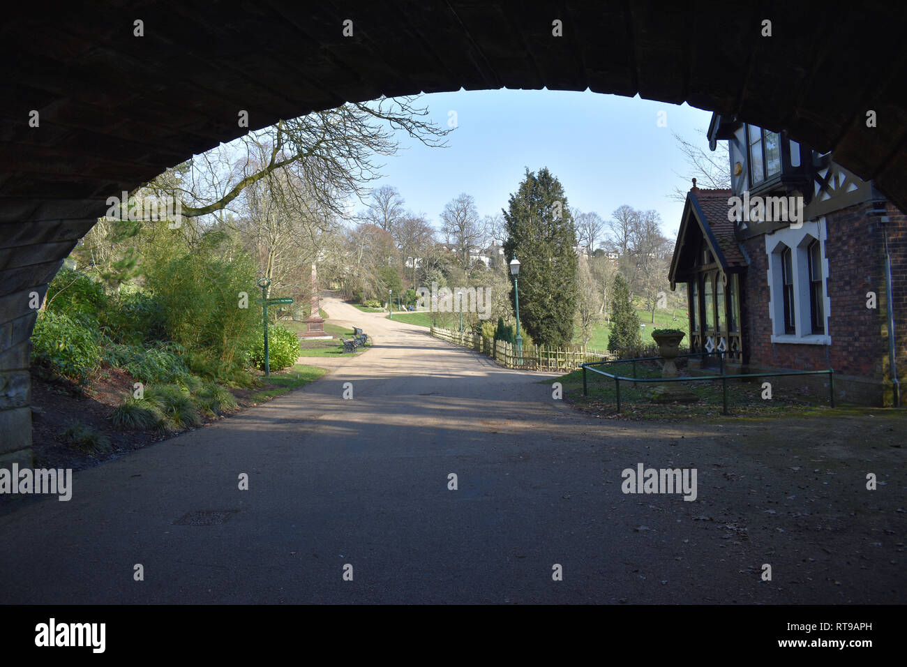 Preston Avenham Park / Miller Park Archway Stock Photo - Alamy
