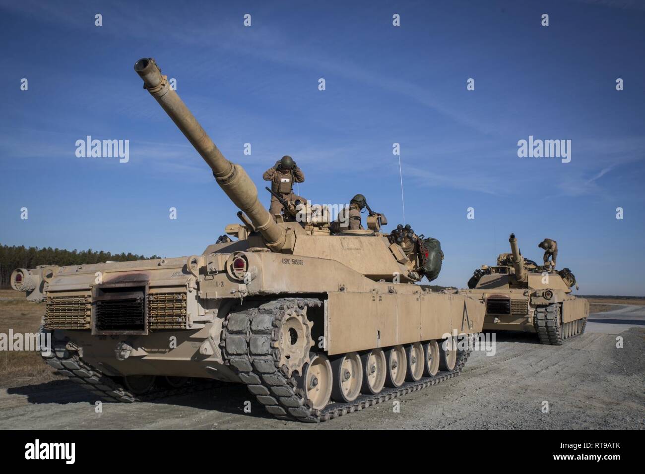 U.S. Marines assigned to 2nd Tank Battalion, 2nd Marine Division ...