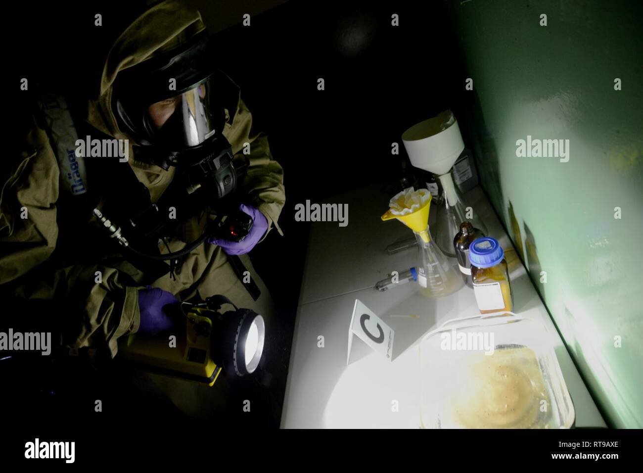 Oregon Army National Guard Sgt. Jeffrey Mayes, assigned to the 102nd ...