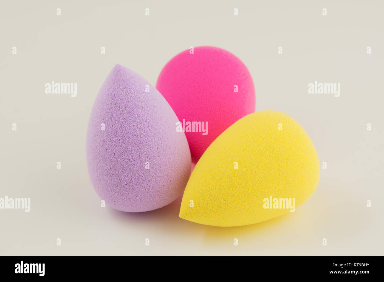 sponge for applying cosmetics on face on white background Stock Photo ...