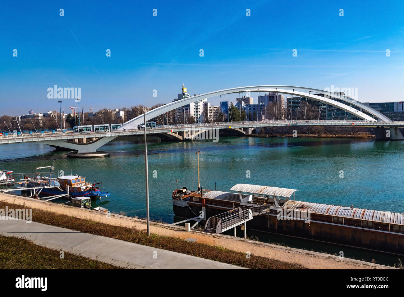 Raymond Barre Bridge, Lyon Stock Photo - Alamy