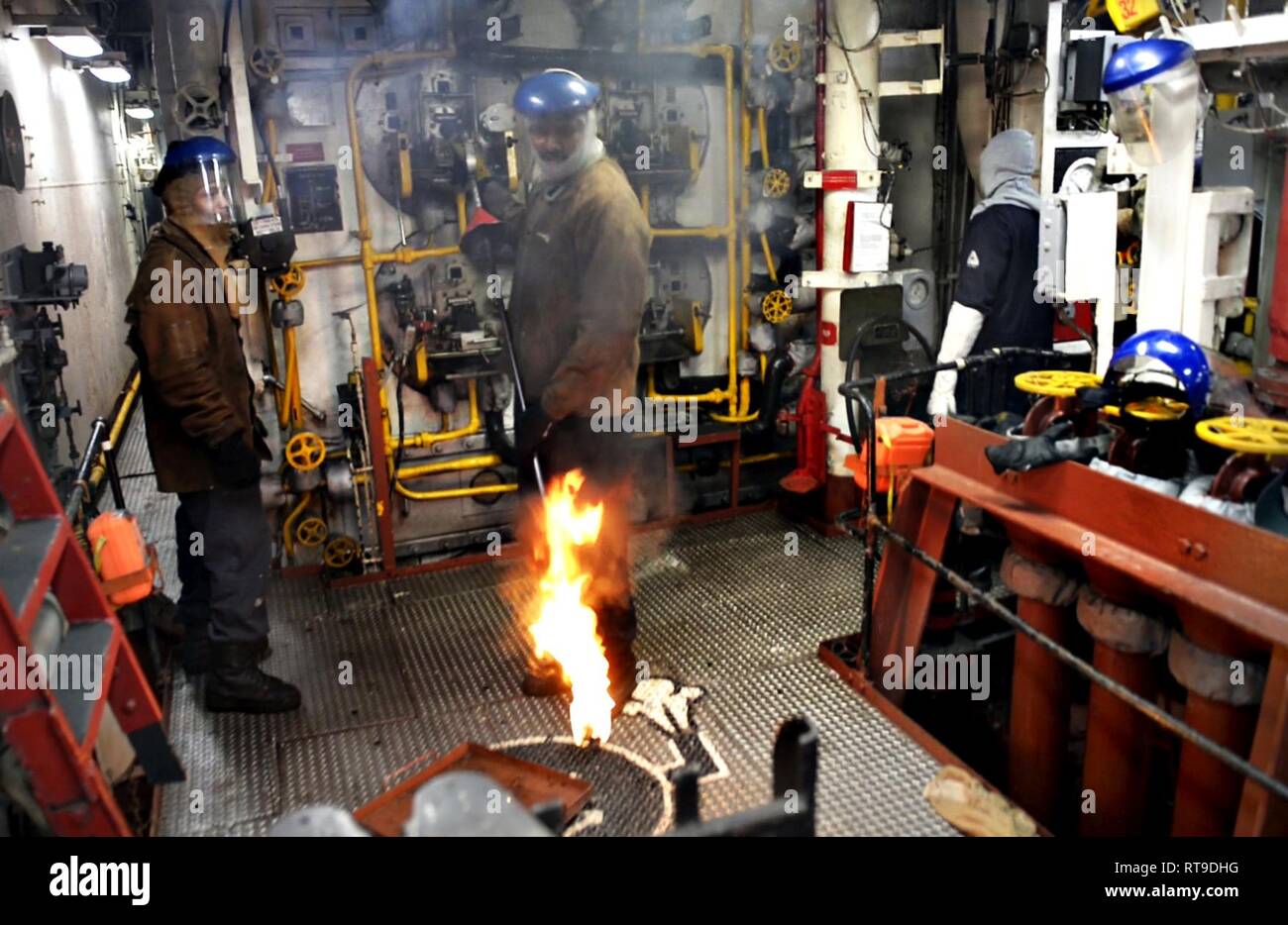 PHILIPPINE SEA (Jan. 27, 2019) Machinist's Mate Fireman Joshua Epps ...